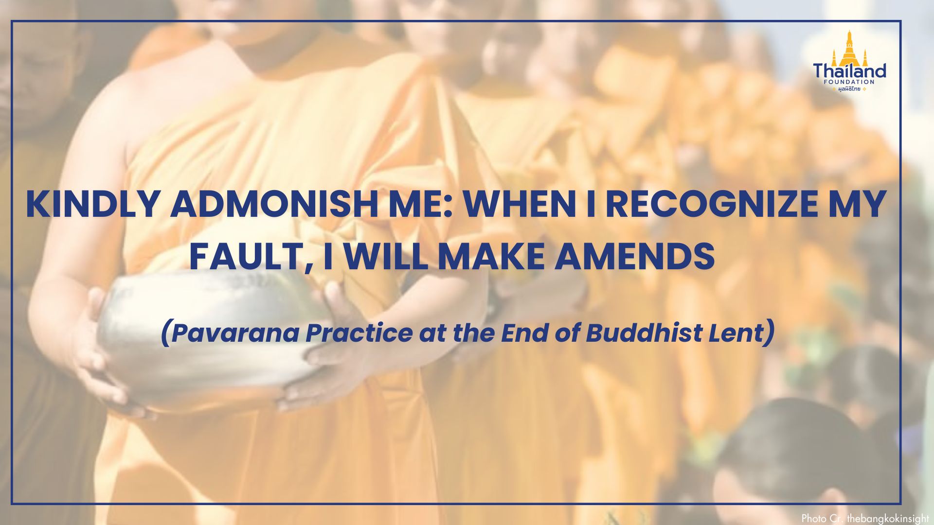 Kindly Admonish Me: When I Recognize My Fault, I Will Make Amends ...
